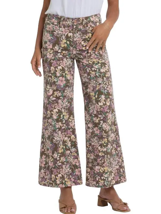 NYDJ Mia High-waist Palazzo Jeans - Earth Blooms