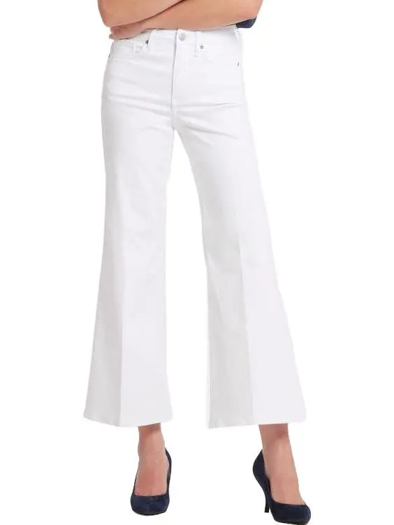 NYDJ Mia High-waist Palazzo Jeans - Optic White