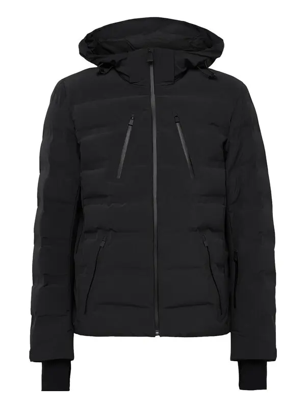 Aztech Mountain Nuke Suit Quilted Hooded Down Ski Jacket - Black