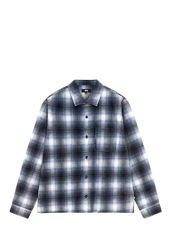 StÜssy Rocco Flannel Plaid Shirt - Blue