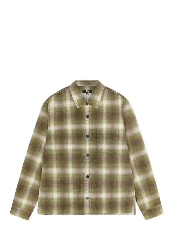 StÜssy Rocco Flannel Plaid Shirt - Green