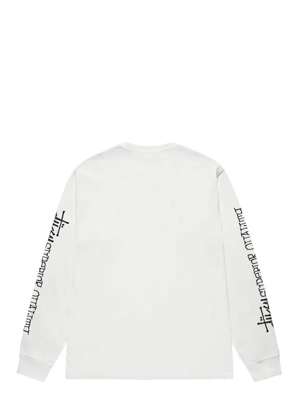StÜssy Superior Quality Pigment Dyed Long Sleeve Tee Shirt - Natural
