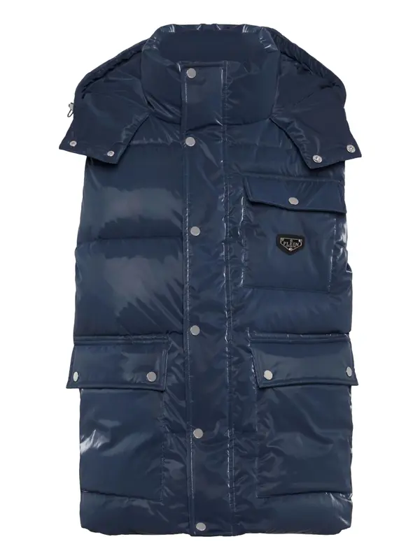 Philipp Plein Down Gilet - Blue