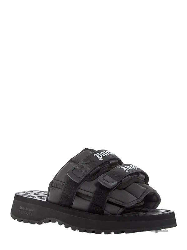 Palm Angels X Suicoke Moto Puff Slide Sandals - Black