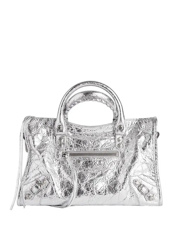 Balenciaga Le City Metallized Handbag - Silver