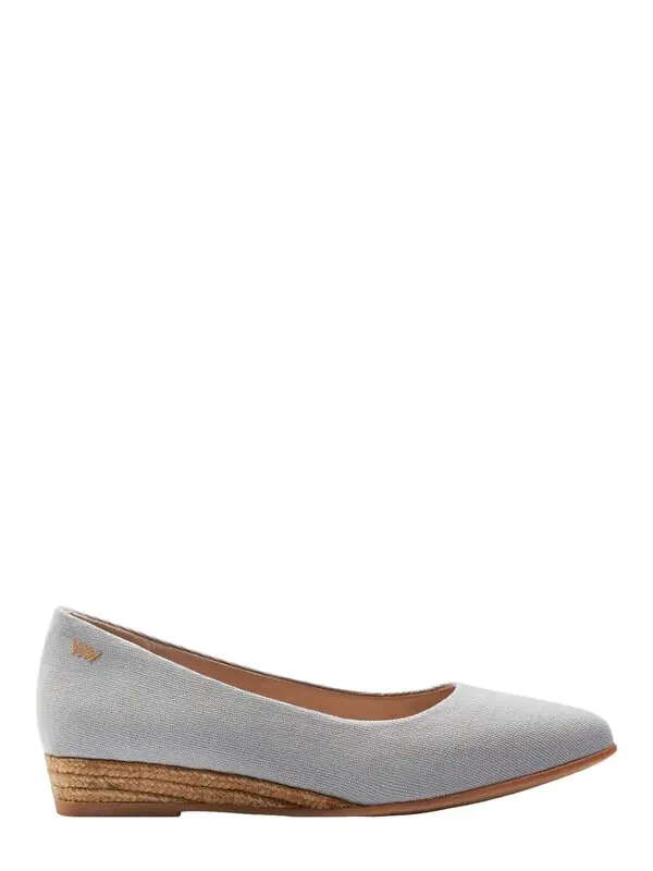 VISCATA Rubina Canvas Espadrille Flats - Ash Grey