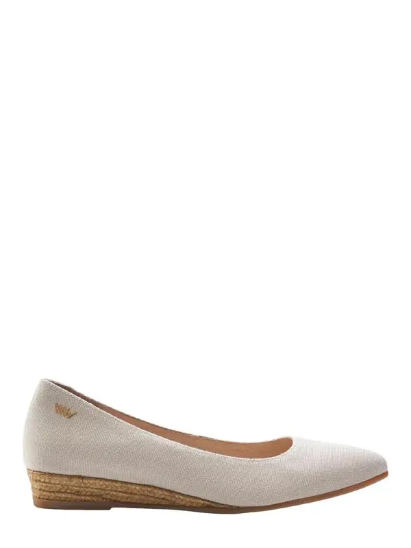 VISCATA Rubina Canvas Espadrille Flats - Beige