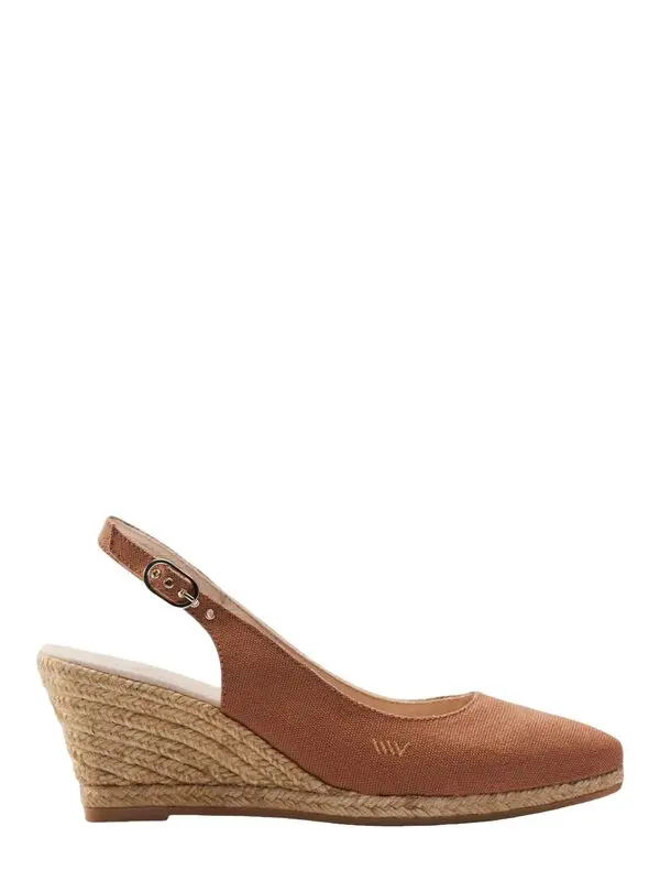 VISCATA Palomera Canvas Espadrille Wedges - Multicolor Blue