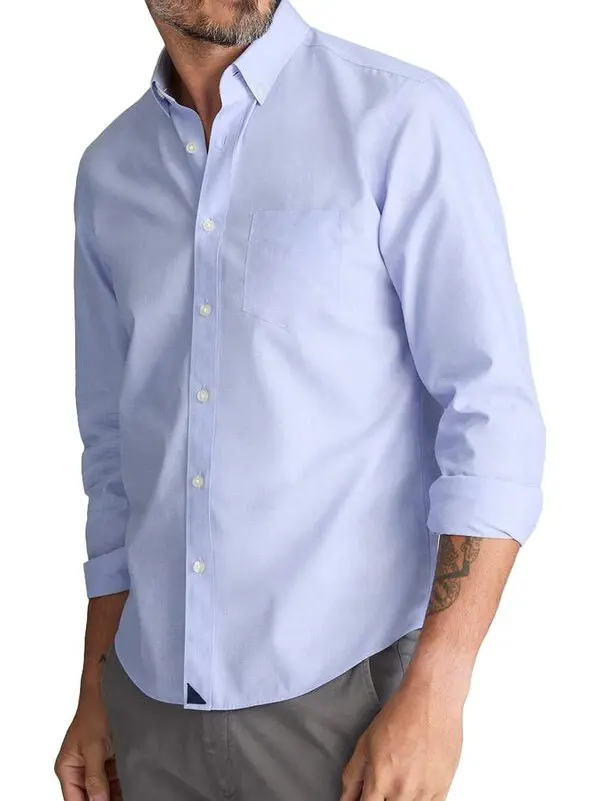 UNTUCKIT Hillside Select Wrinkle Resistant Button-up Shirt - Blue