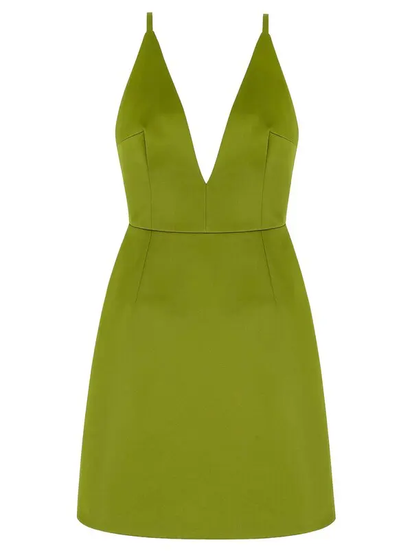 EMILIA WICKSTEAD Vero Mini Dress - Olive