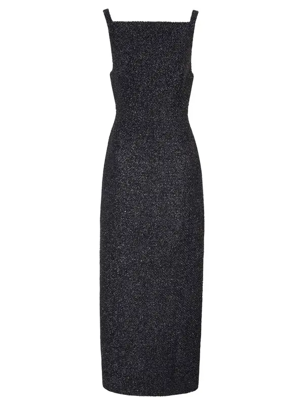 EMILIA WICKSTEAD Karolyn Disco Tweed Gown - Black