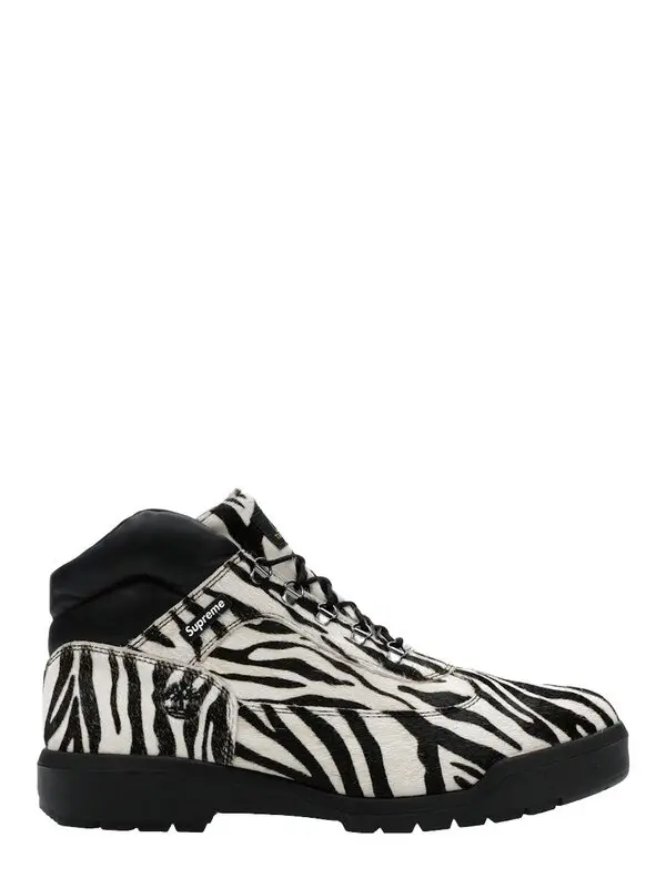 Timberland Field Boot Mid Lace Up Supreme Zebrain - White/black