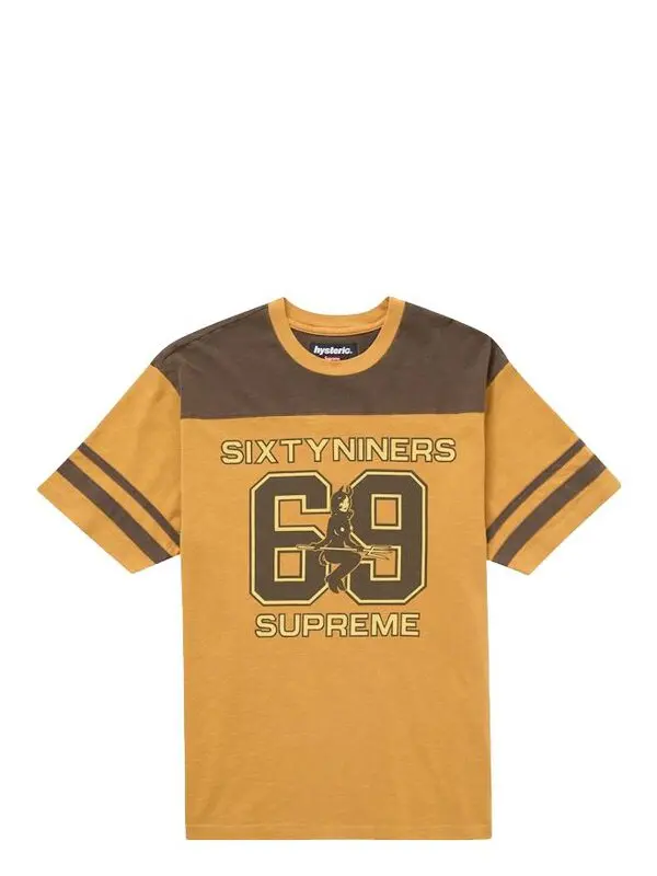Supreme Hysteric Glamour 69 Football Top - Light Orange