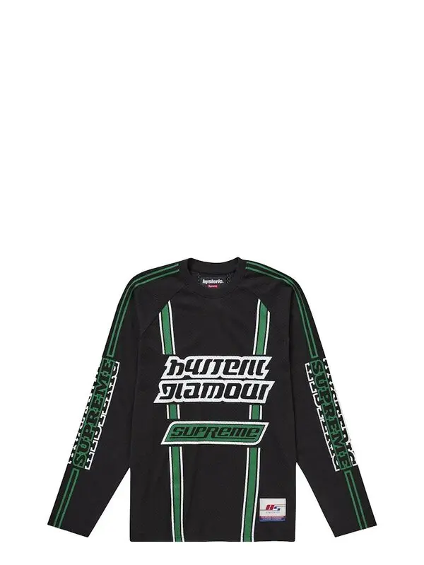 Supreme X Hysteric Glamour Mesh Long Sleeve Top - Black
