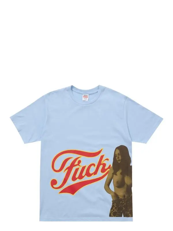 Supreme Hysteric Glamour Fuck Tee Shirt - Light Blue