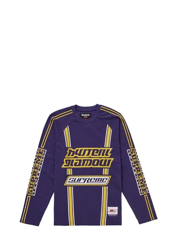 Supreme X Hysteric Glamour Mesh Long Sleeve Top - Purple
