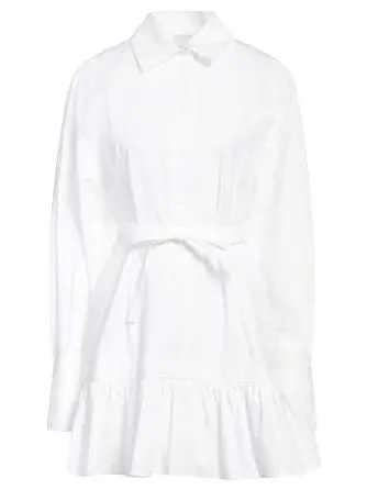 Patou Mini Shirt Dress - White