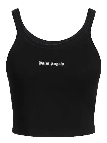 Palm Angels Cotton Tank Top - Black