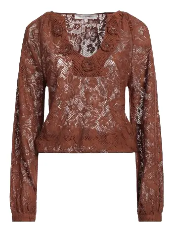 CONNOR & BLAKE Lace Top - Brown