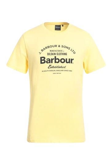 Barbour T-shirt Size Cotton - Yellow