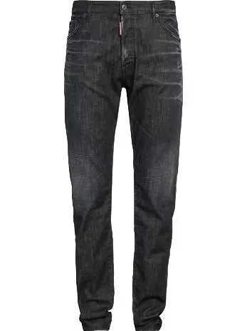 Dsquared2 Tapered Jeans With Logo - Black