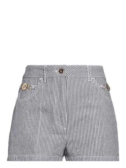 Patou High-waisted Striped Shorts - Blue