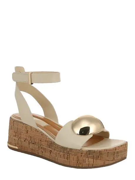 Franco Sarto Taysha Platform Wedge Sandal - White