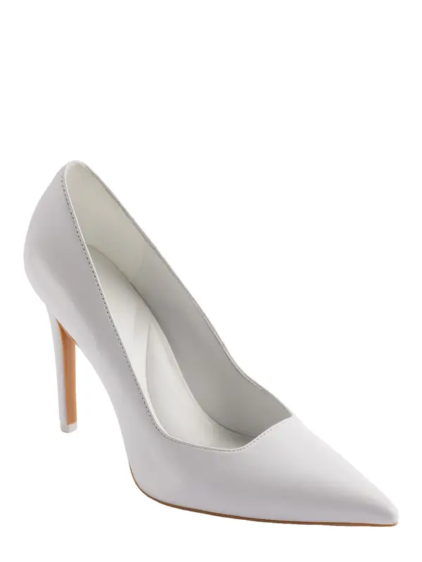 Dkny Mickel Pointed-toe Pumps - White