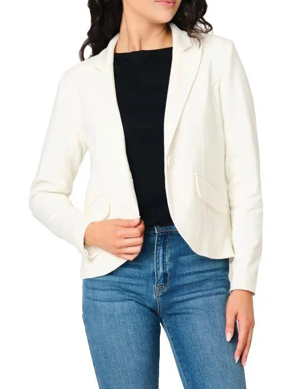 GIBSONLOOK Stretch Knit Blazer - Ivory