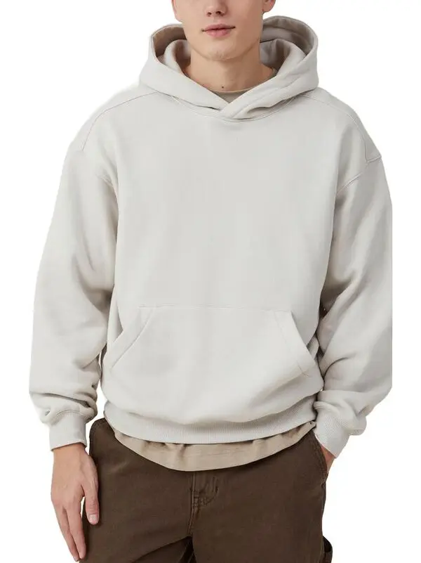 COTTON ON Box Fit Hoodie - Bone