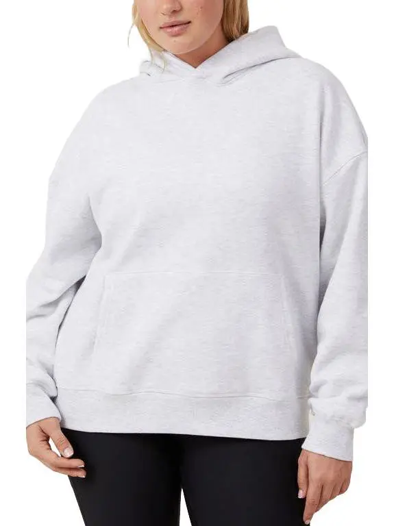 Cotton:on Relaxed Fit Plush Hoodie - Cloudy Grey Marle
