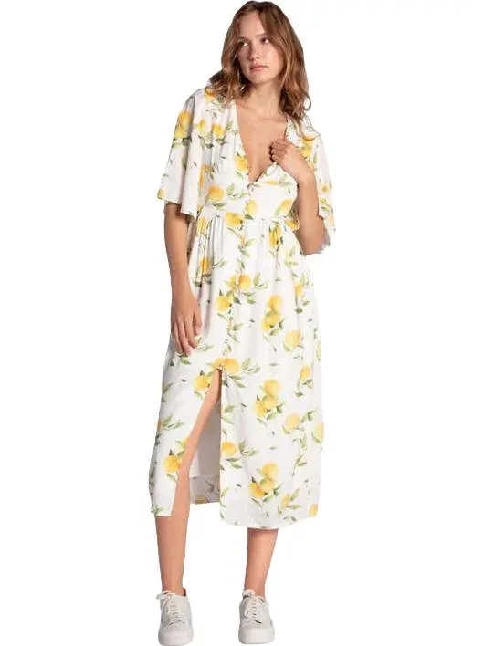 BELLE & BLOOM Love Button-up Midi Dress - Orchard