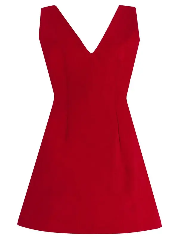 Kilentar Aladun Crepe Mini Dress - Red