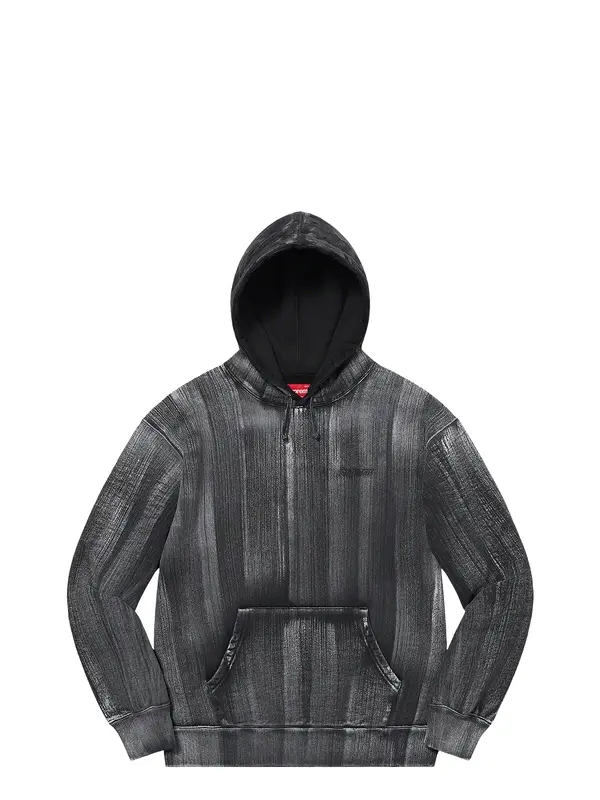 Supreme Brush Stroke Hooded Sweatshirt - Black