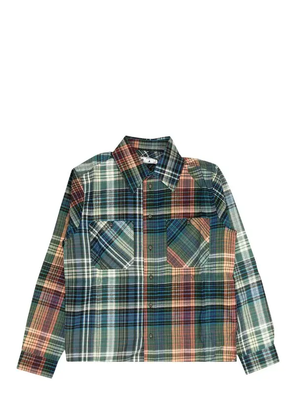 Off-White Stencil Flannel Check Shirt - Blue