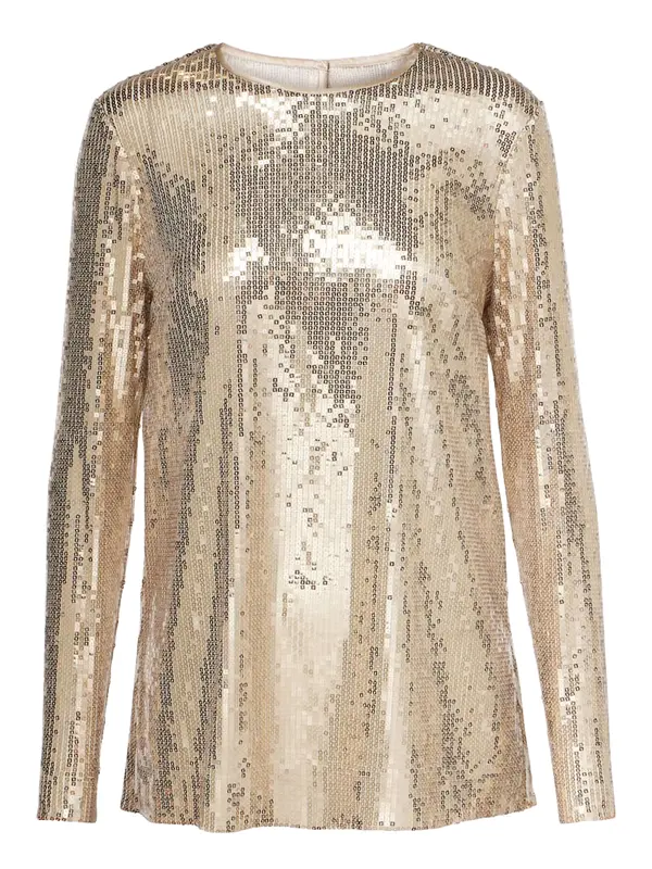 Dolce & Gabbana Sequined Top - Gold