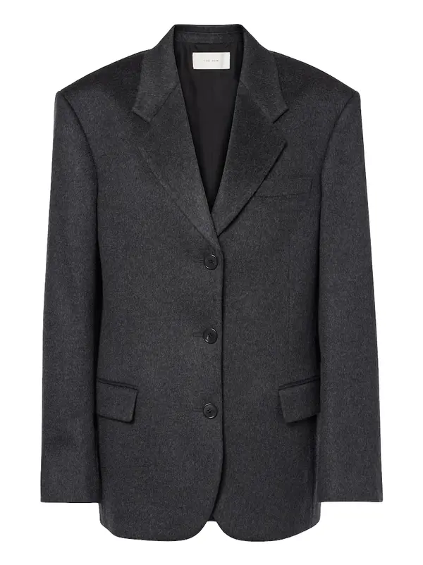 THE ROW Lasonne Cashmere Blazer - Grey