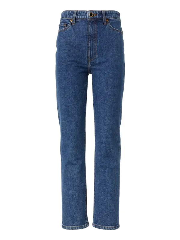Khaite Abigail High-rise Jeans - Blue