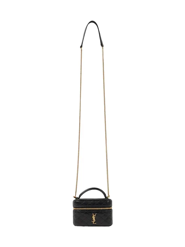 Saint Laurent Gaby Micro Leather Crossbody Bag - Black