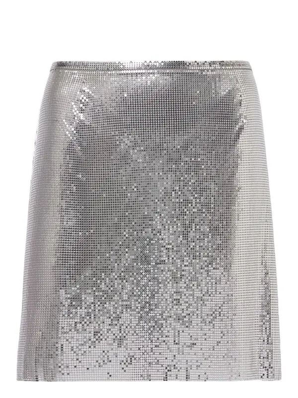 Rabanne Chainmail Mini Skirt - Silver