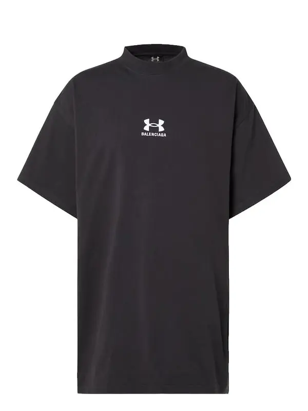 Balenciaga X Under Armour Oversized Cotton T-shirt - Black