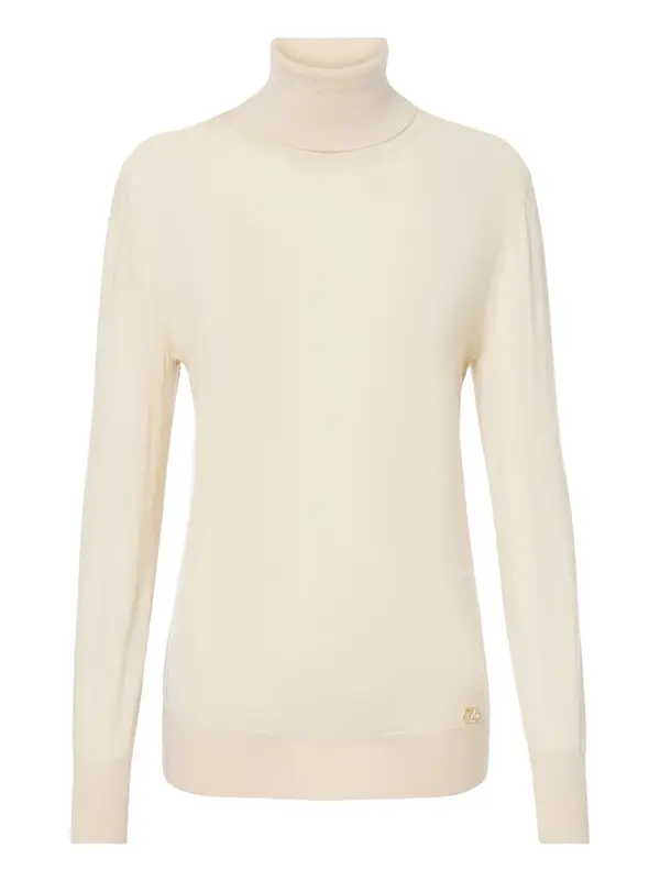 Valentino Garavani Cashmere And Silk Sweater - Beige