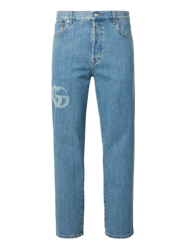 Gucci Double G Slim Jeans - Blue