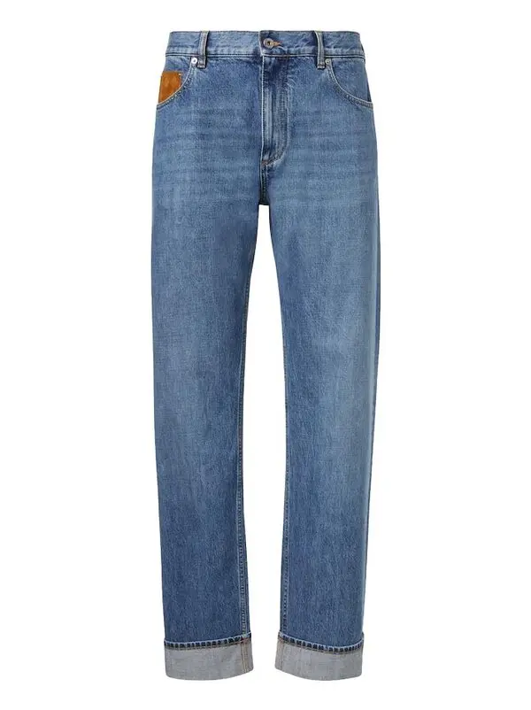 Bottega Veneta Mid-rise Straight Jeans - Blue