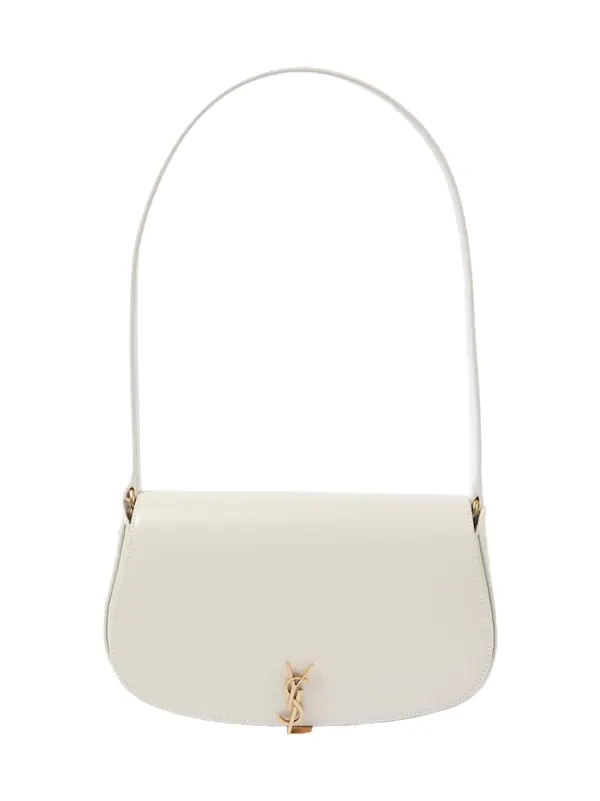 Saint Laurent Voltaire Mini Leather Shoulder Bag - White