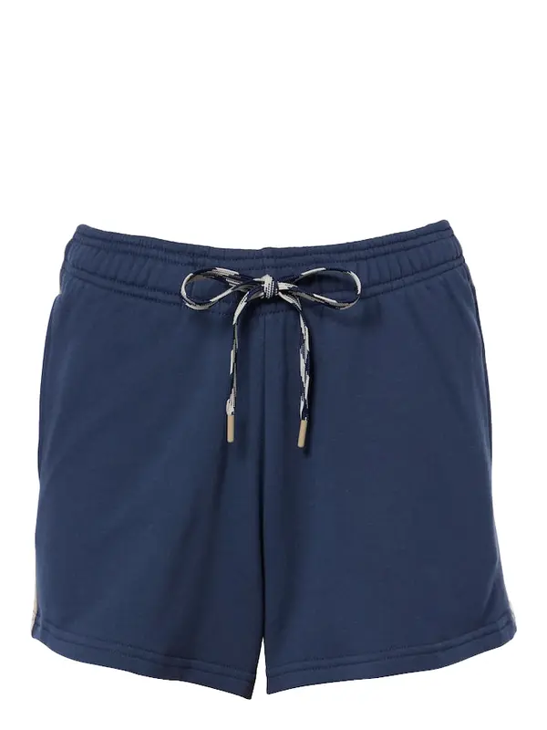 The Upside Cascade Cotton Shorts - Blue