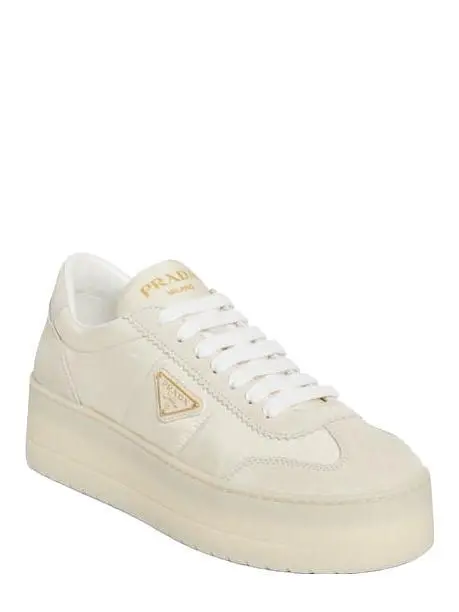 Prada Flatform Downtown Sneakers - Avorio