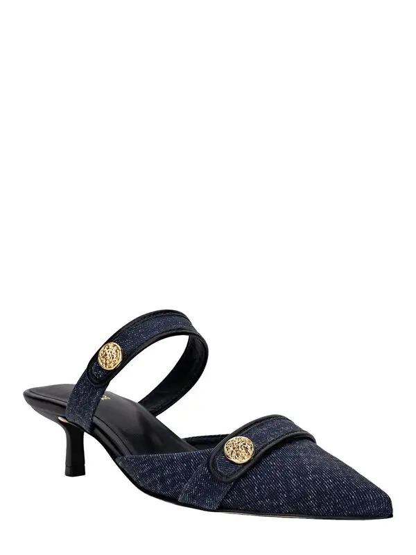 L'Agence Gilliane Mary Jane Mules - Denim