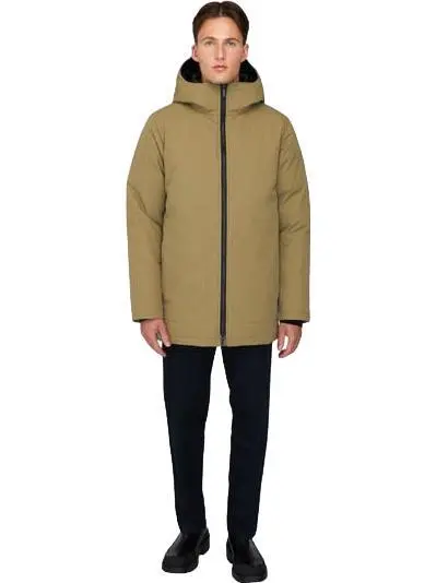 QUARTZ CO. Jules Hooded Down Winter Jacket - Khaki