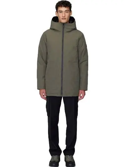 QUARTZ CO. Jules Hooded Down Winter Jacket - Olive